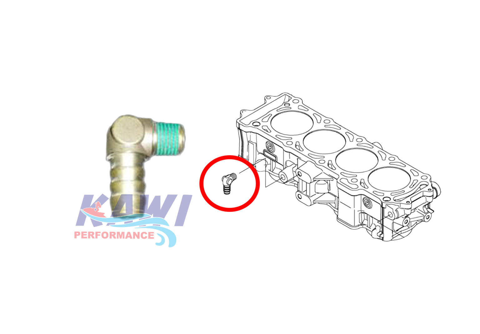 Kawasaki Cooling Check Valve - Kawi Performance