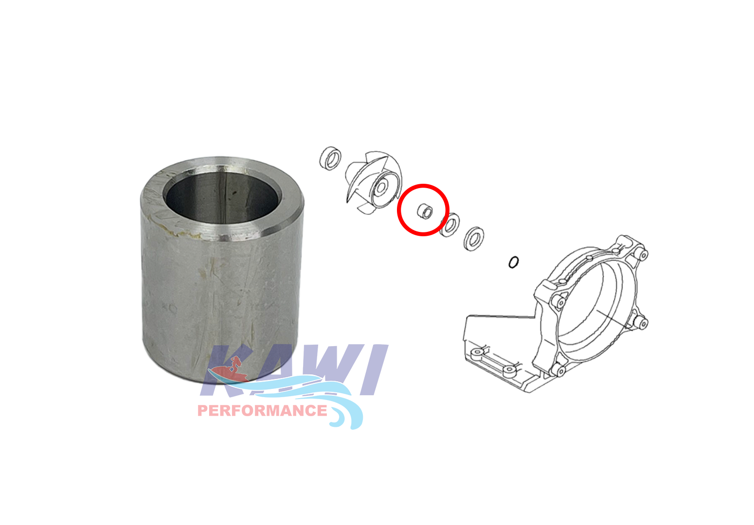 Kawasaki Jet Pump Bushing - Kawi Performance